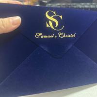 China Luxury Small Wedding Invitation Thank You Gift Kraft Cardboard Custom Logo Packaging Paper Envelope For Card for sale