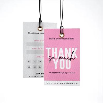 China Luxury Tags Clothes Tag With Custom Logo Paper Hang Tags With String for Clothing Own Logo for sale