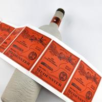 China Orange PU Leather Custom Wine Labels - 500 MOQ with 5-7 Day Production, Gold Foil & Embossing Options for sale