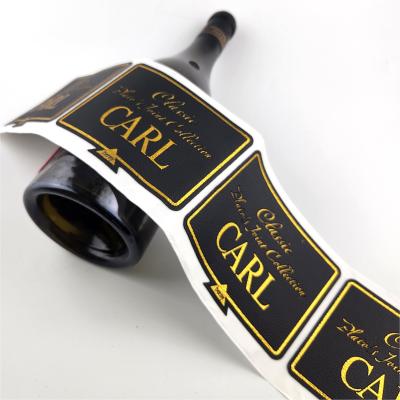 China Custom PU Leather Wine Bottle Labels with 3D Embossing - Waterproof Vinyl Packaging (500pcs MOQ, 5-7 Day Production) for sale