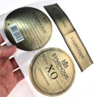 China Custom Handmade Rough Edge Whisky Labels - 500pcs MOQ, 5-7 Day Delivery, Custom Sizes & Materials for sale