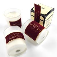 China Custom Velvet Candle Labels with Gold Foil Stamping - 500pcs MOQ, 5-7 Day Delivery, Waterproof & Heat-Resistant for sale