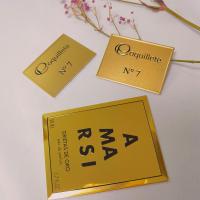 China Waterproof Gold Foil Label Sticker for Custom Cosmetic Adhesive Candle Jar Bottle for sale