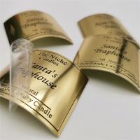 China Printed Waterproof Metal Sticker Adhesive Vinyl Pvc Candle Labels Sticker for sale