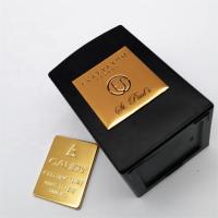 China Waterproof Luxury Gold Foil Embossed Candle Jars Labels Sticker Adhesive Textured Metal Stickers for Perfume Candle for sale