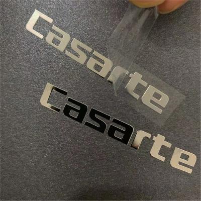 China Industrial Wine Bottles Luxury Gold Silver 3D Nickel Glossy UV Transfer Metallic Stickers for Perfumes And Cosmetics for sale
