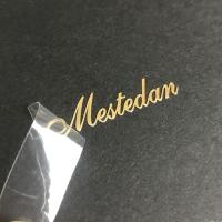 China Industrial Wine Bottles Luxury Gold Silver 3D Nickel Glossy UV Transfer Metallic Stickers for Perfumes And Cosmetics for sale