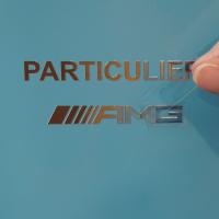 China Transparent Logo Metal Stickers Transfer Bronzing Hot Silver Transfer Stickers Label for sale