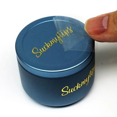 China Transparent Logo Metal Stickers Transfer Bronzing Hot Silver Transfer Stickers Label for sale