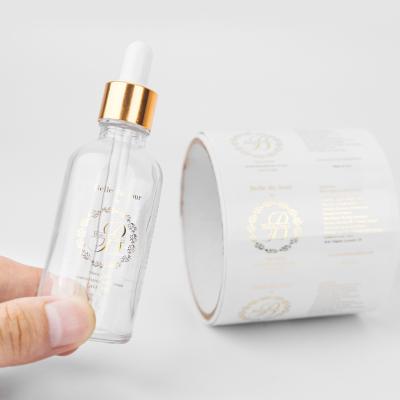 China Custom Waterproof Bottle Labels with Logo Printing - 500pcs MOQ, 5-7 Day Production, Multiple Material Options for sale