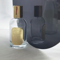 China Gold Foil Embossed Printing Parfum Etiquette Perfume Stickers Custom Logo Square Label For Perfume Bottles for sale