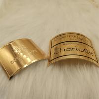 China Custom Metal logo Label Stickers Label for Cosmetics Glass Bottle Perfume Cosmetics Candle for sale