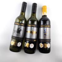 China Personalized Custom Printing Private Red Wine Label Stickers Self Adhesive Hot Gold Foil Cheap Wine Labels for sale