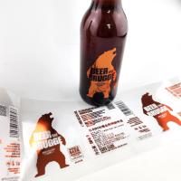 China Luxury Wine Waterproof Stickers Self Adhesive Vinyl Durable Vino Label Gold Stamping for Winery Packaging for sale
