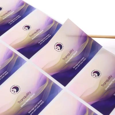 China Customized Waterproof Logo Stickers for Perfume Candle Cake Box Packaging Hot Stamping Seal Labels for sale