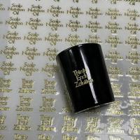 China New Trend Embossed Sticker Matte Black Embossed Sticker Labels for Candle Perfume for sale