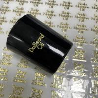 China New Trend Embossed Sticker Matte Black Embossed Sticker Labels for Candle Perfume for sale