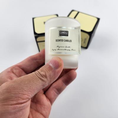 China Wholesale Custom Texture Paper Printing logo Perfume Candle Stickers Packing Labels for sale