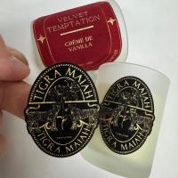 China Custom Logo Special Texture Embossed Stickers Various Shapes Luxury Perfume Candle Stickers Labels for sale