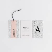 China Customized Luxury Hangtag Labels Matte Hot Stamping Business Card Tag Paper for sale