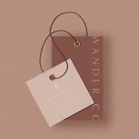 China Luxury Hangtag Labels Embossed Matte Finish Hot Stamping Business Card Tags for sale