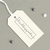 China Custom Clothing Tag Card for Men's & Women's Collar Hanging Label for sale