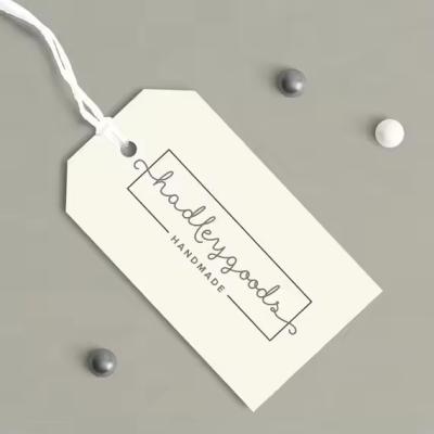 China Custom Clothing Tag Card for Men's & Women's Collar Hanging Label for sale