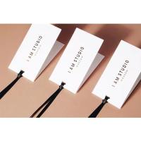 China Custom Clothing Tag Card for Men's & Women's Collar Hanging Label for sale