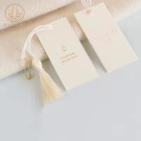 China Custom Clothing Tag Card for Men's & Women's Collar Hanging Label for sale