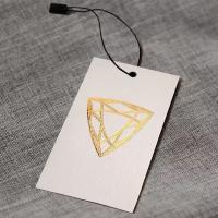 China Custom Clothing Tag Card for Men's & Women's Collar Hanging Label for sale
