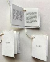 China Luxury Custom Logo Clothing Green Card Clothes Label Special Paper Hang Tags for sale