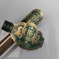 China High Quality Custom Cigar Ring Label Sticker Waterproof  OEM Vinyl UV Printed Cigar Ring Private Branding Cigar Label Sticker for sale