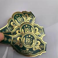 China High Quality Custom Cigar Ring Label Sticker Waterproof  OEM Vinyl UV Printed Cigar Ring Private Branding Cigar Label Sticker for sale