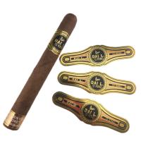 China Custom Logo Adhesive Sticker UV Printing Gold Foil with Classic OEM Custom Sticker Waterproof  Vinyl Printed Cigar Label for sale