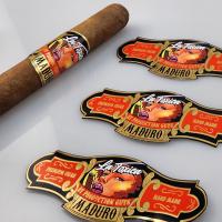China 2025 Hot Sale Waterproof High Quality Custom Cigar Label Gold Foil Printing with Private Logo & Brands Embossed Printing Quick Sticker for sale