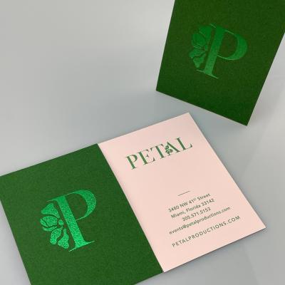 China Custom Velvet Business Cards 500pcs Minimum - Waterproof Eco-Friendly with Gold Foil Stamping & Embossing for sale