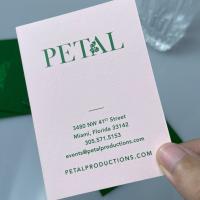 China Custom Velvet Business Cards 500pcs Minimum - Waterproof Eco-Friendly with Gold Foil Stamping & Embossing for sale