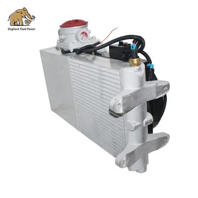 China In Stock Concrete Mixer Oil Cooler Radiator 18L 20L 24L 26L Fan, For Concrete Mixer Truck Producing, Repairing for sale