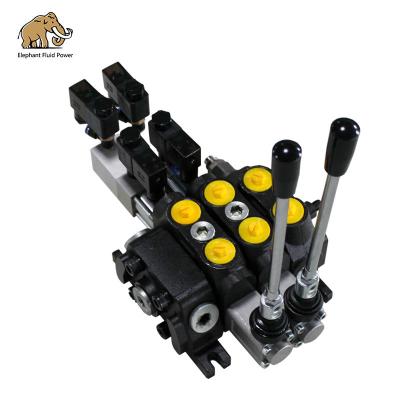 China Sectional 2 Spool Hydraulic Directional Valve Control for sale