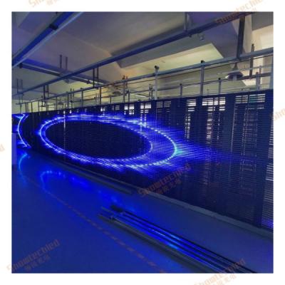 China P15.625 Transparent LED Mesh Screen Outdoor High Brightness Billboard for sale