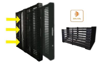 China Outdoor Transparent Curtain LED Display , P31.25mm LED Mesh Screen for sale