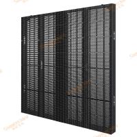 China 6000nits Mesh LED Display Transparent Screen For Outdoor Advertising for sale