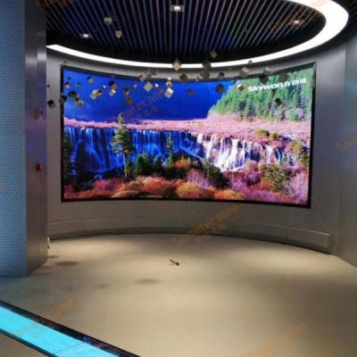 China 1.875mm 12KG Indoor Flexible LED Screen SMD1415 Front Maintenance LED Display for sale