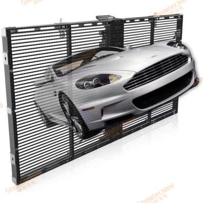 China ICN2153 SMD1921 Transparent LED Display Panel IP31 Semi Outdoor Light Weight Video Wall for sale