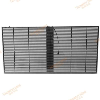 China P3.9 1000cd/M2 Outdoor Transparent LED Display Screen 14bit Shopping Mall for sale
