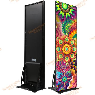 China P2.5 Indoor Advertising Display , Mirror Panel LED Poster Screen Wifi Movable for sale