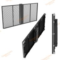 China 10.41x10.41mm Outdoor Transparent LED Screen Billboard Advertising LED Display for sale