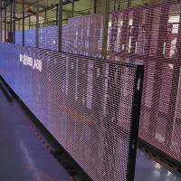 China 20x20mm 600W/M2 Facade LED Screen Glass Transparent LED Window Display IP30 for sale