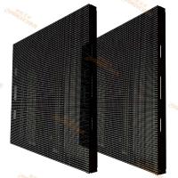 China Waterproof Mesh LED Display Outdoor LED TV Display For Curtain Window Glass for sale