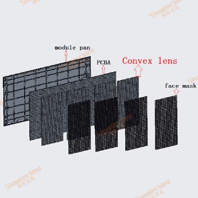 China 20kg 7.81mm Naked Eye 3D LED Display Video Wall For Advertising Billboard 6000nits for sale